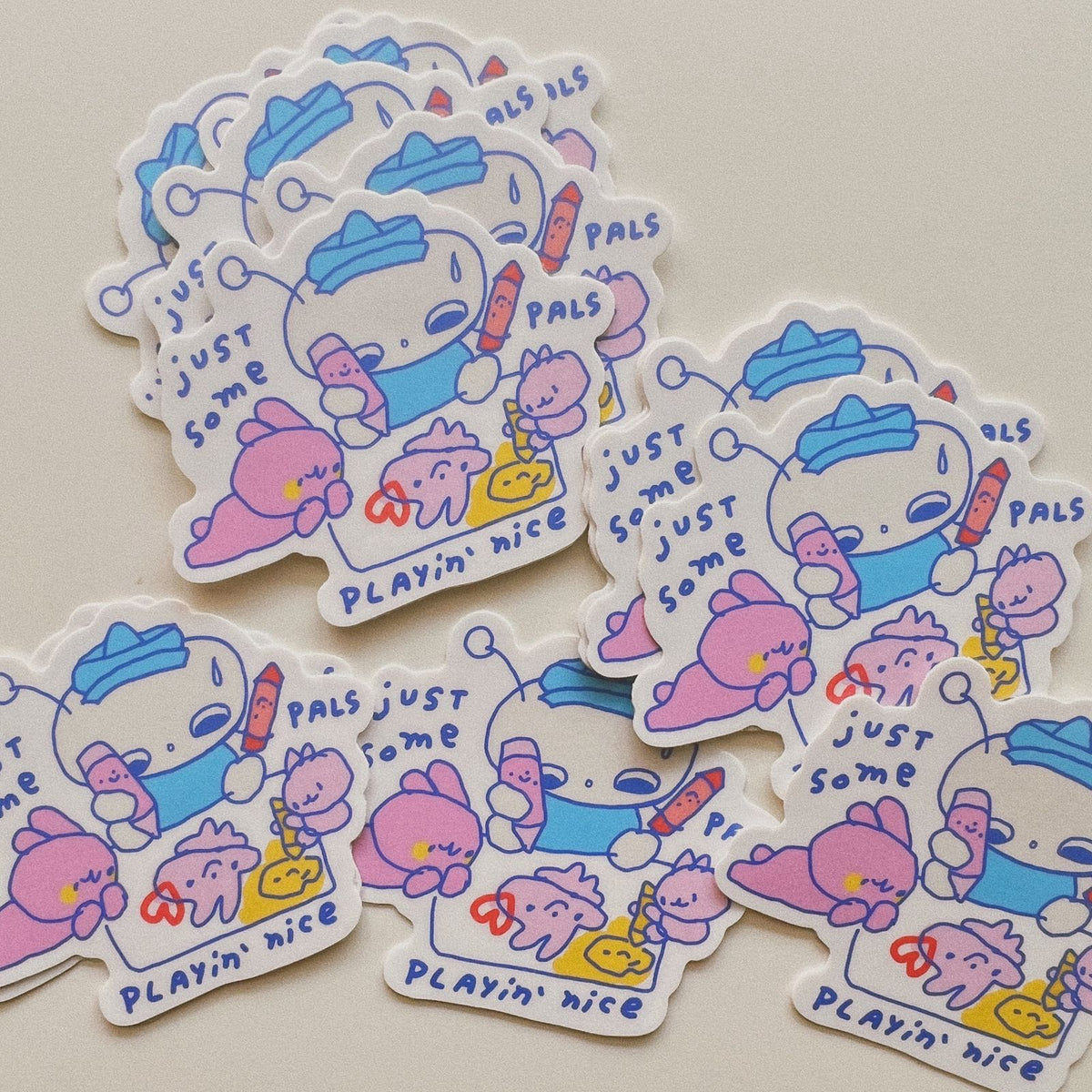 Playin' Nice Sticker – tabetaaii